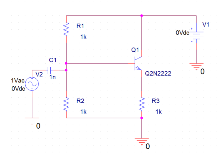 Calculate the DC bias point of the transistor and the | Chegg.com