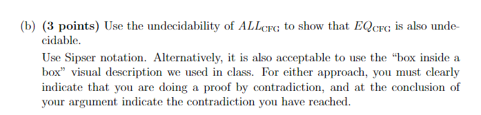 Solved 5. (6 points) Consider the following problems: ALLCFG | Chegg.com