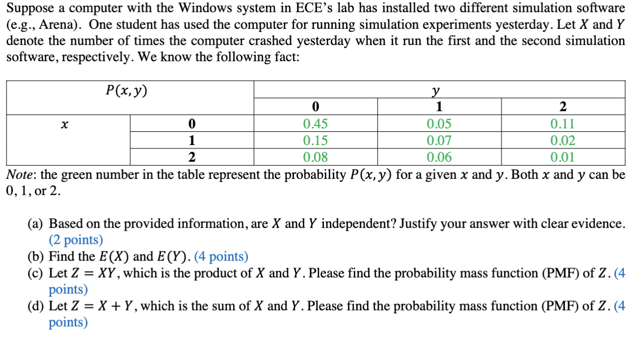 Solved Suppose a computer with the Windows system in ECE's | Chegg.com