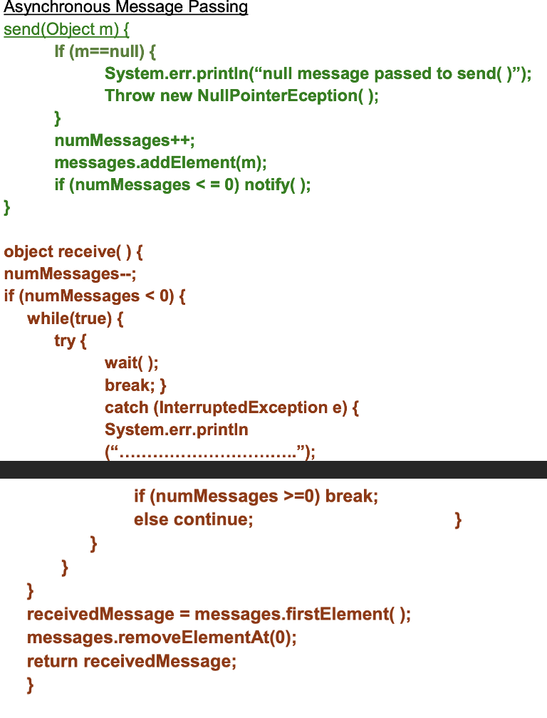 Solved Asynchronous Message Passing