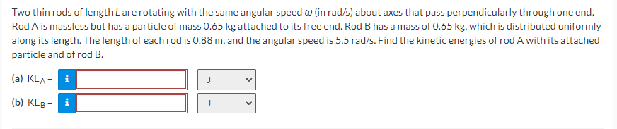 Solved Two thin rods of length L are rotating with the same | Chegg.com