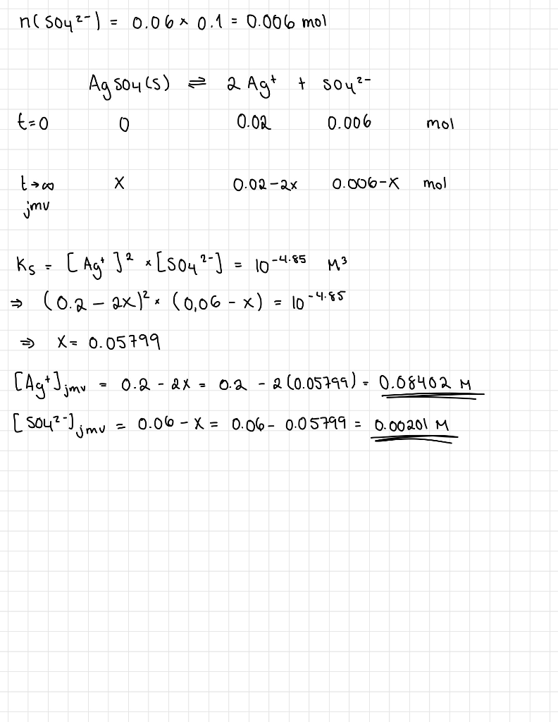 Solved 100 mL of a 0.2 M of an aqueous solution of AgNO3 | Chegg.com