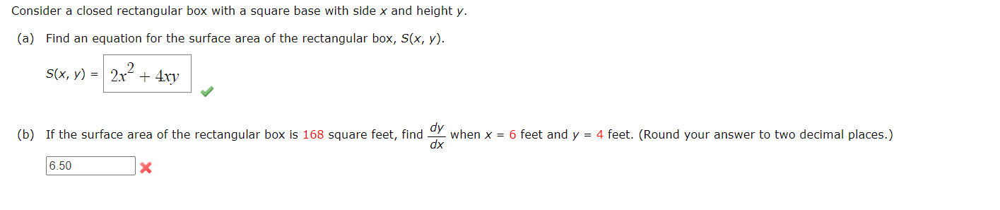 Solved Consider a closed rectangular box with a square base | Chegg.com