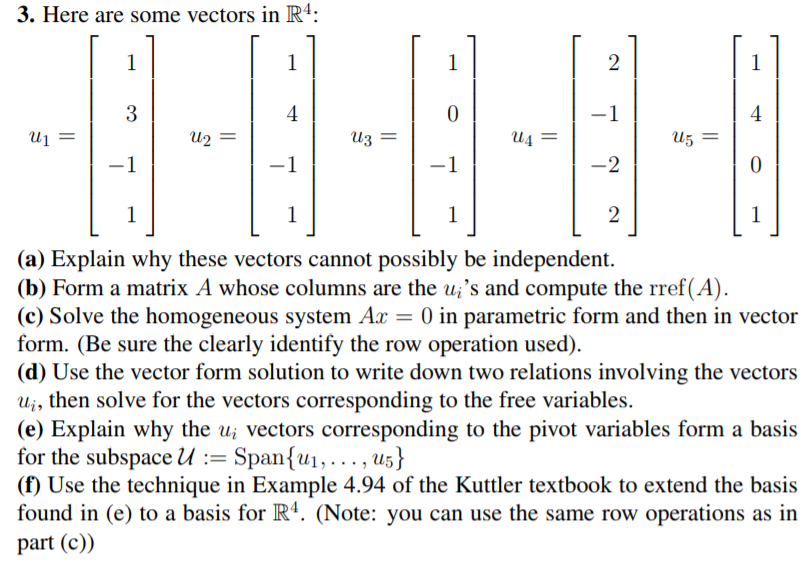 Solved 3. Here are some vectors in R 2 0 из 2 2 (a) Explain | Chegg.com
