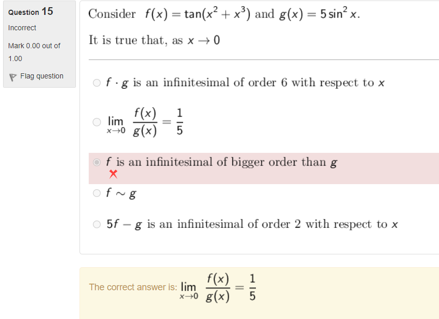 Solved Consider f(x)=tan(x2+x3) and g(x)=5sin2x It is true | Chegg.com