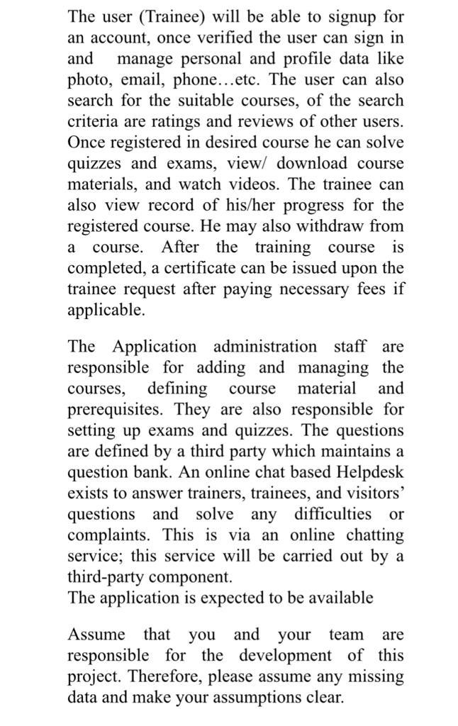 Solved Description: The purpose of this application is to | Chegg.com