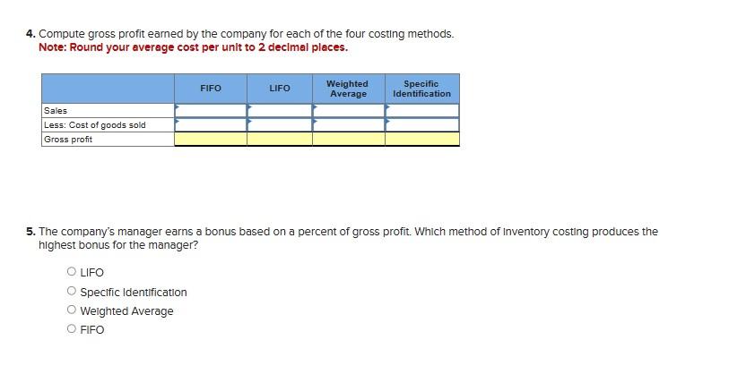 Solved 1. Compute cost of goods available for sale and the | Chegg.com