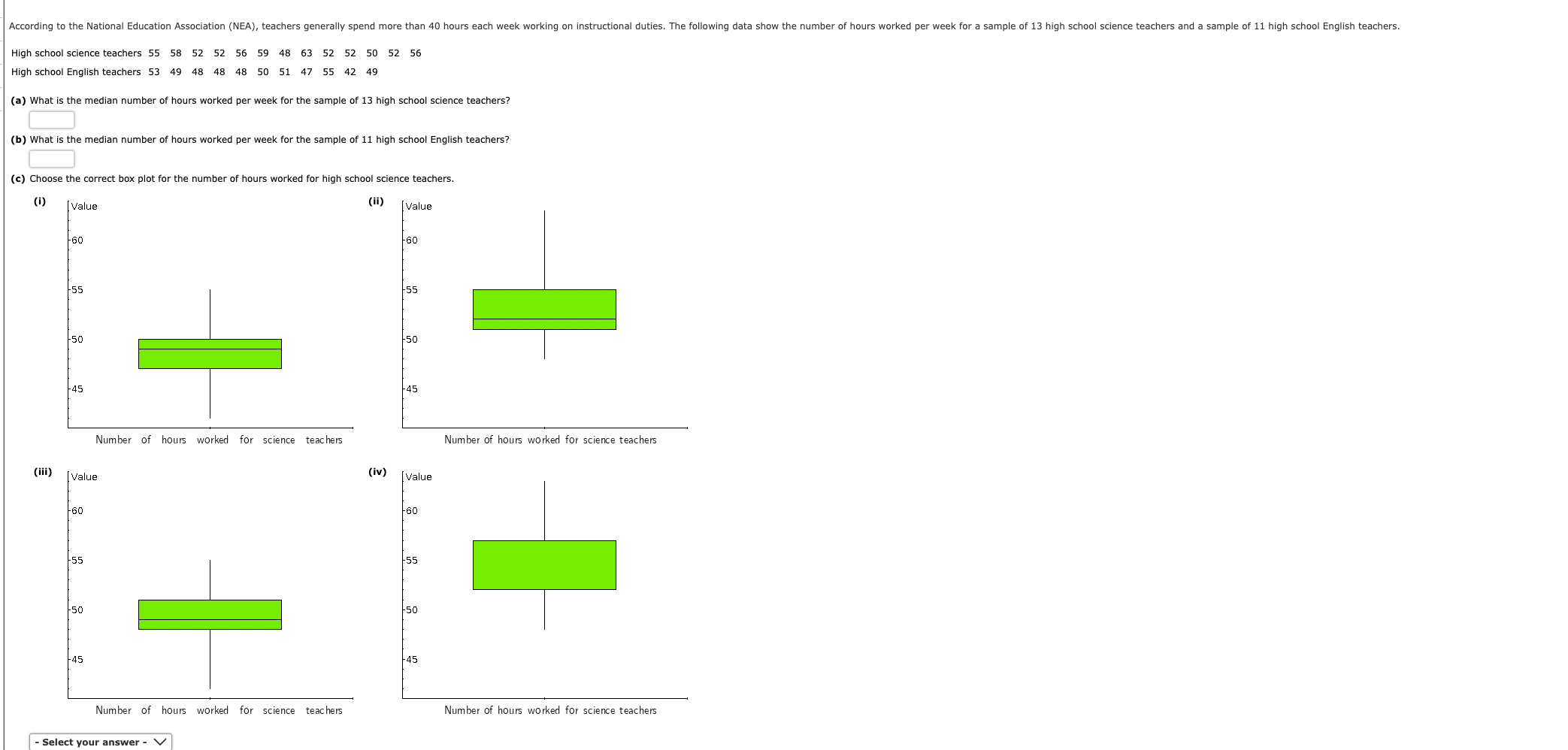 Solved High school science teachers | Chegg.com