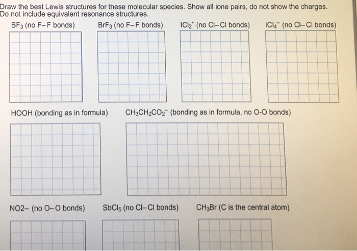Solved: Draw The Best Lewis Structures For These Molecular... | Chegg.com