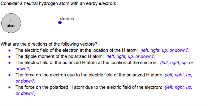 Solved Consider a neutral hydrogen atom with an earby | Chegg.com