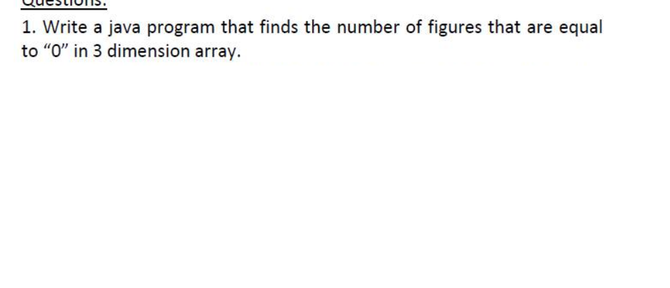 Solved 1. Write a java program that finds the number of | Chegg.com