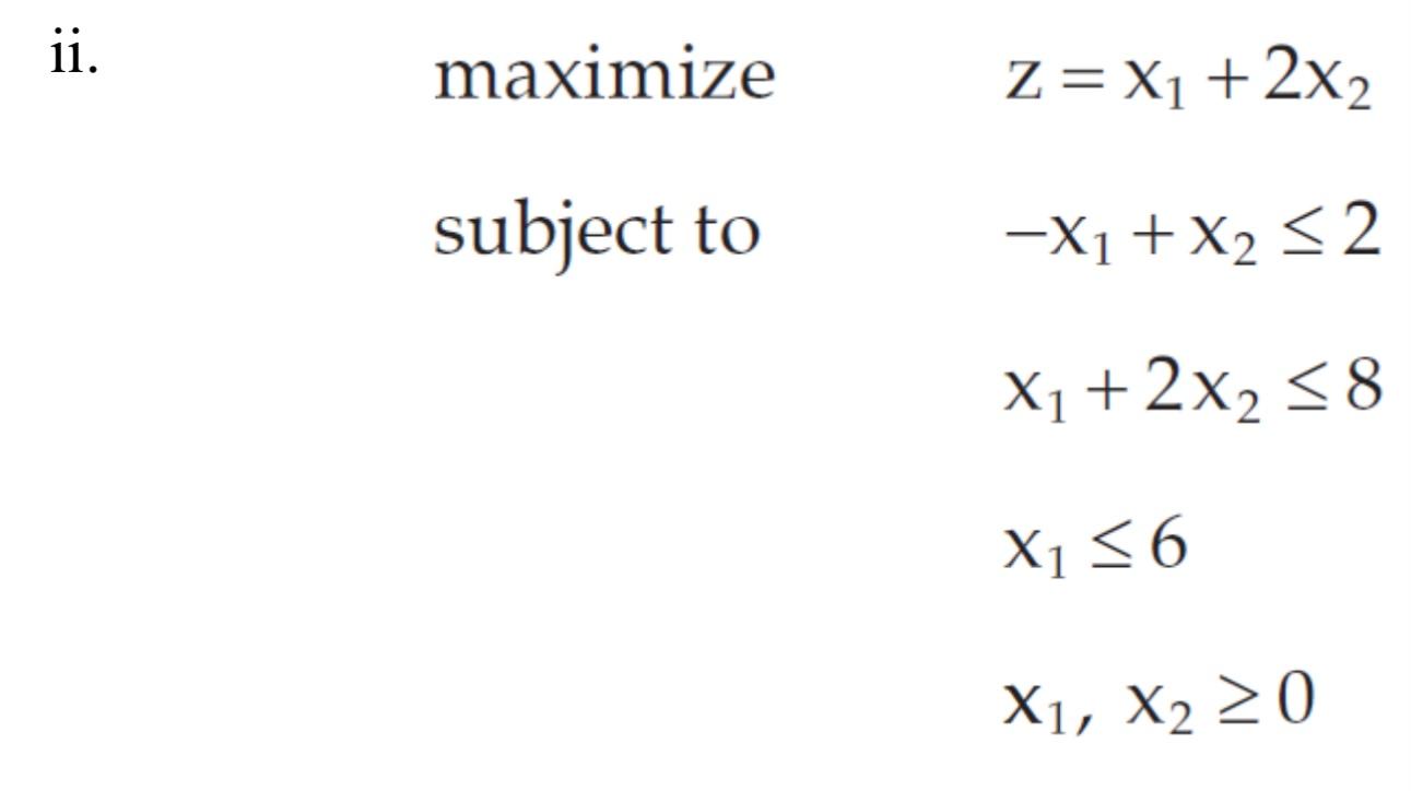Solved Q1. Solve the following LPs using the graphical | Chegg.com