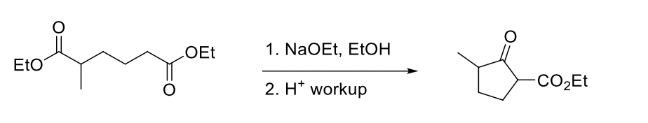 Solved O COET 1. NaOEt, EtOH Eto 2. H* workup -CO2Et | Chegg.com