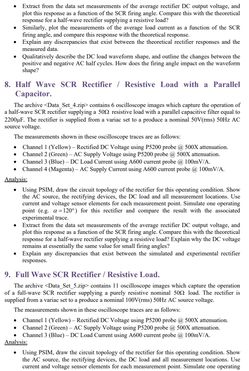 The measurements shown in these oscilloscope traces | Chegg.com