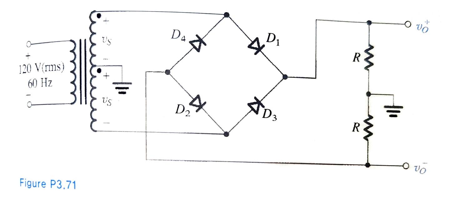 Solved VO DA Us & 40 R 120 Vans) 60 Hz Us 4 D2 fo = 3 R vo | Chegg.com
