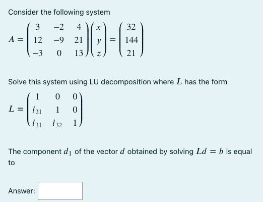 Solved Consider the following | Chegg.com