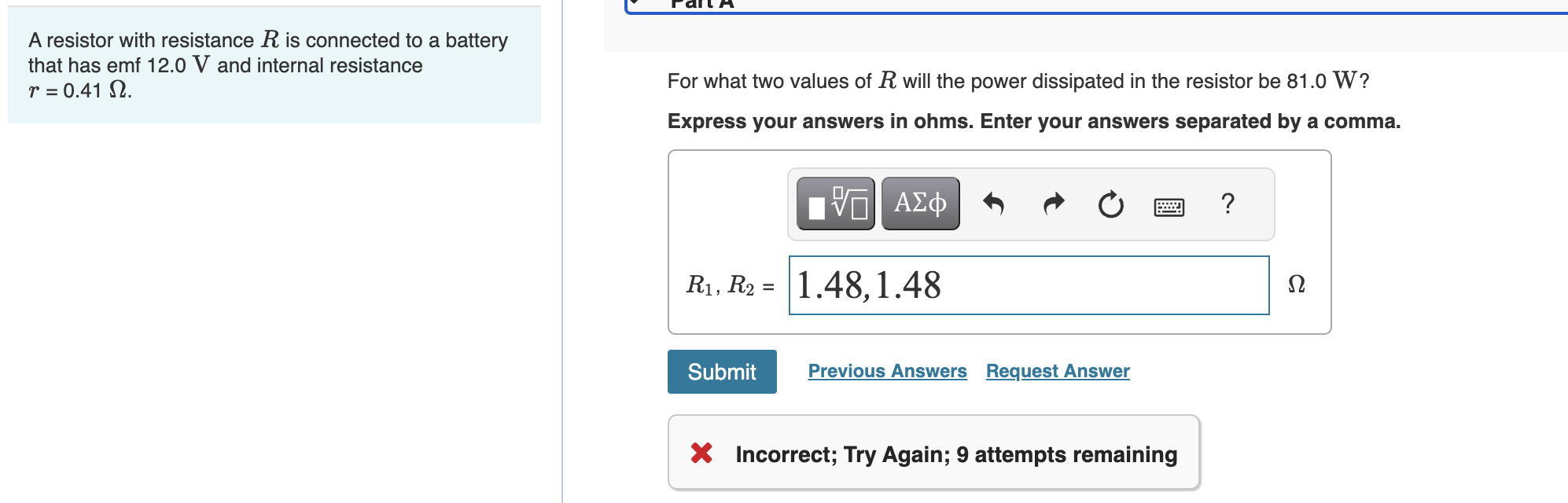 Solved A resistor with resistance R is connected to a | Chegg.com