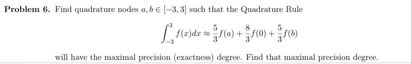 code class="asciimath">Problem 6. ﻿Find quadrature | Chegg.com