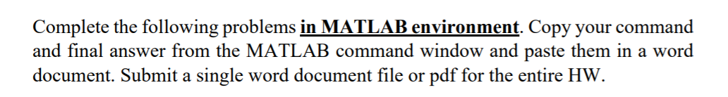 Solved Problem 5 Create a row vector with 10 equally spaced | Chegg.com