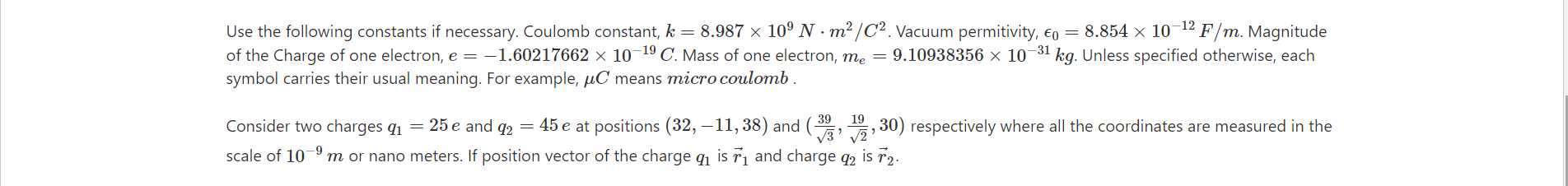 Solved a) Find the relative position vector that points from | Chegg.com