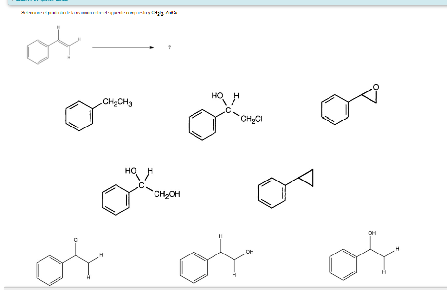 Solved Select the product of the reaction between the | Chegg.com