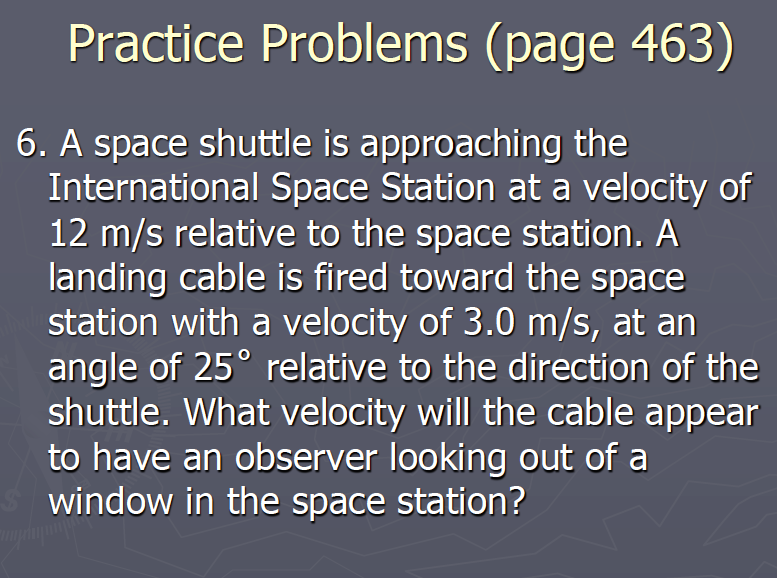 Solved Practice Problems (page 463) 6. A space shuttle is | Chegg.com