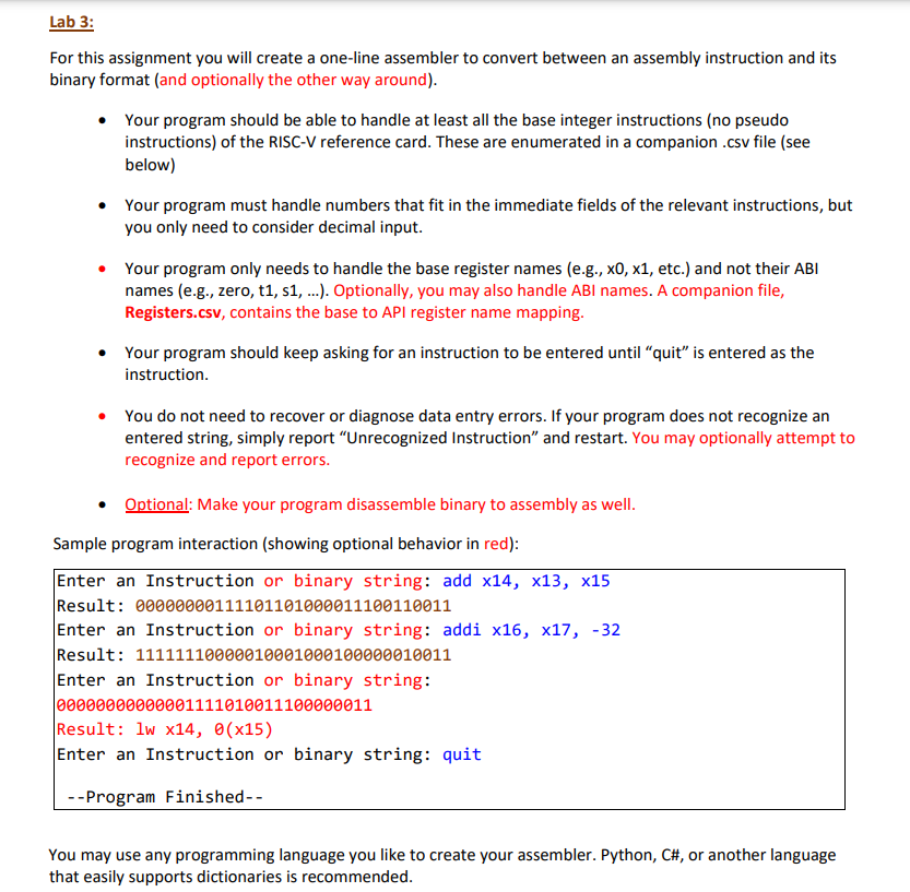 Lab 3: For this assignment you will create a one-line | Chegg.com