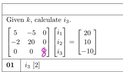 Solved Show me the steps to solve k =8. | Chegg.com