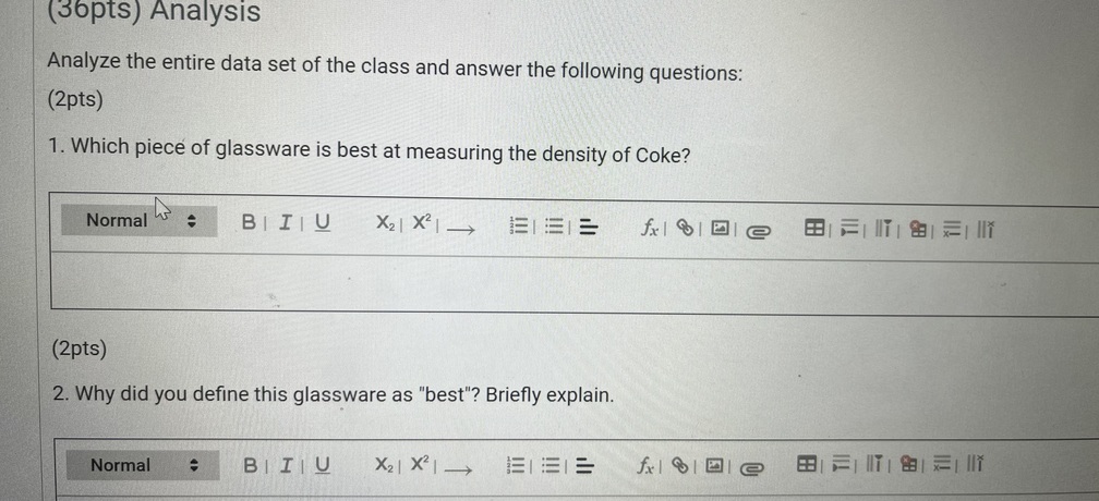 Solved Analyze the entire data set of the class and answer | Chegg.com