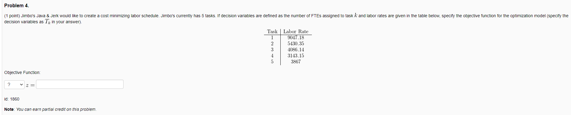 Solved Objective Function Z Id 1860 Note You Can Earn
