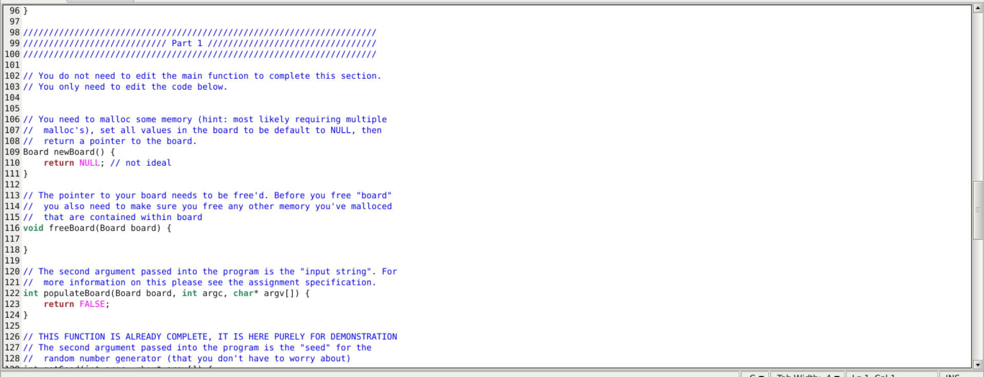 Please write c code for the following question, the | Chegg.com