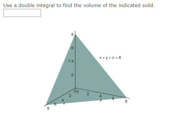 Solved Use a triple integral to find the volume of the solid | Chegg.com