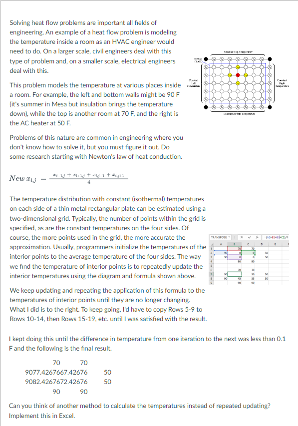 Solved Solving heat flow problems are important all fields | Chegg.com