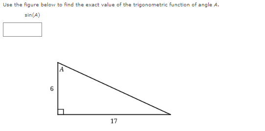 Solved Use the figure below to find the exact value of the | Chegg.com
