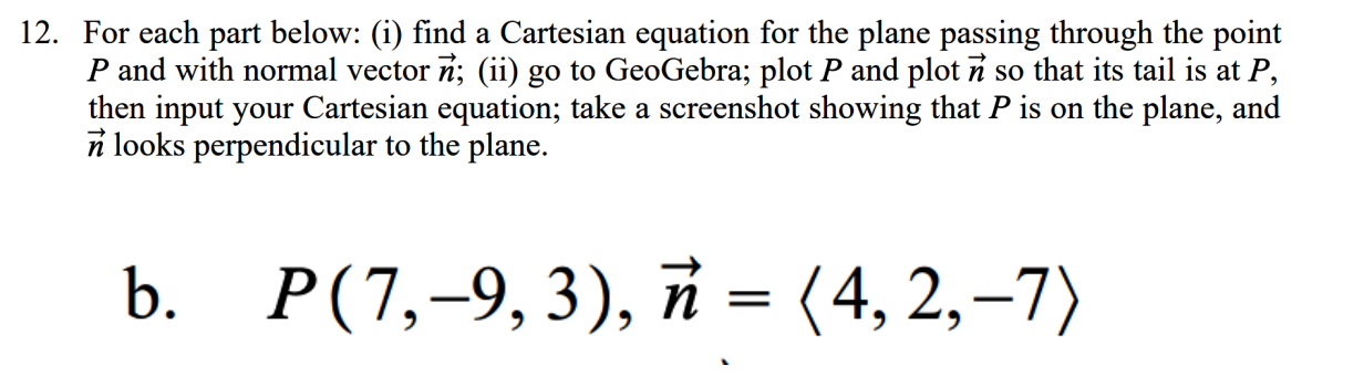Solved I need help with this, thanks. For each part below: | Chegg.com