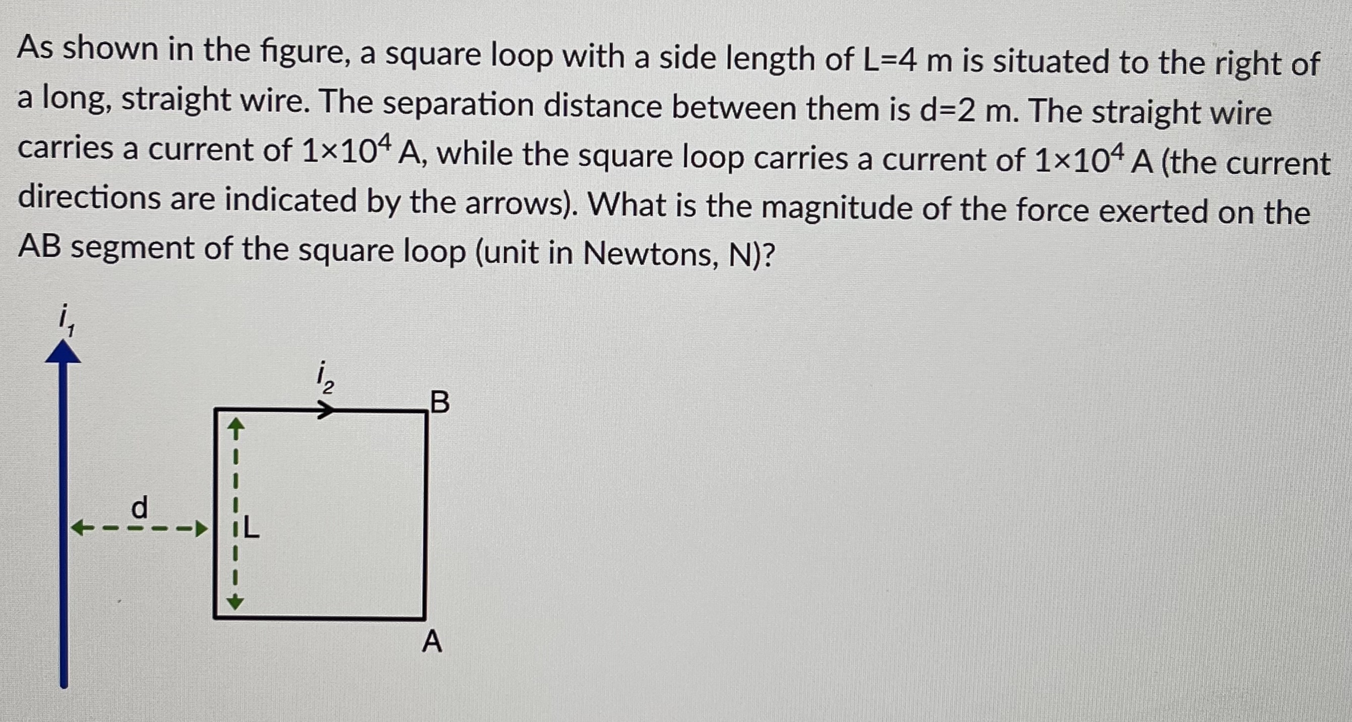 Solved As shown in the figure, a square loop with a side | Chegg.com