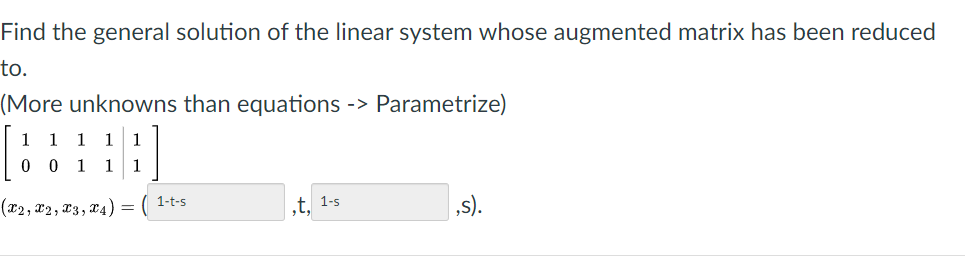 Solved Find the general solution of the linear system whose | Chegg.com