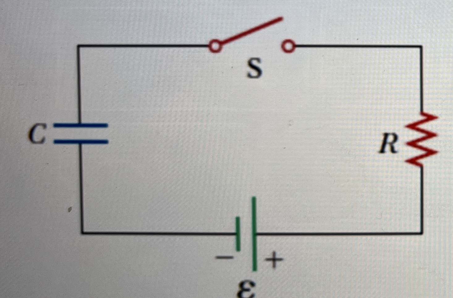 Solved In a simple RC circuit with a 9.00 V battery, 1200 2 | Chegg.com