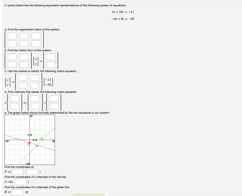 Solved (1 point) Determine the following equivalent | Chegg.com