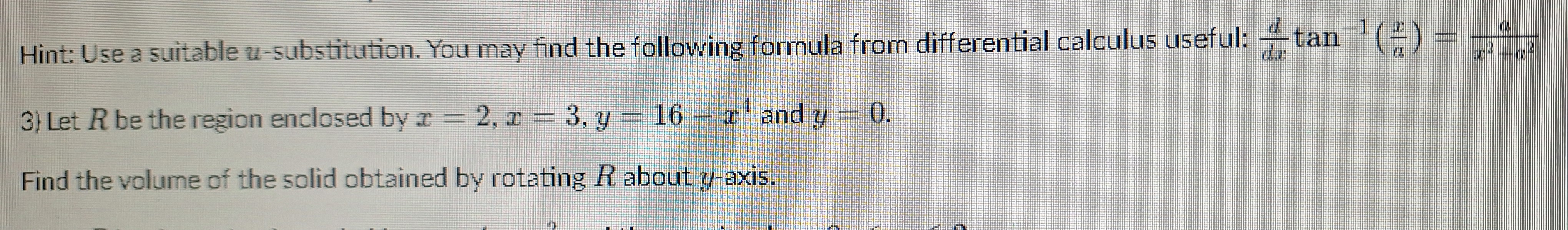 Solved Hint: Use a suitable u-substitution. You may find the | Chegg.com