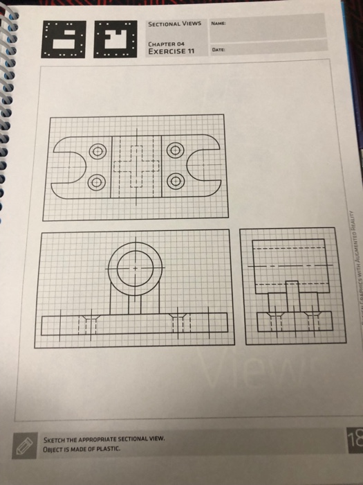 Solved SECTIONAL VIEWS NAME CHAPTER 04 EXERCISE 11 DATE | Chegg.com