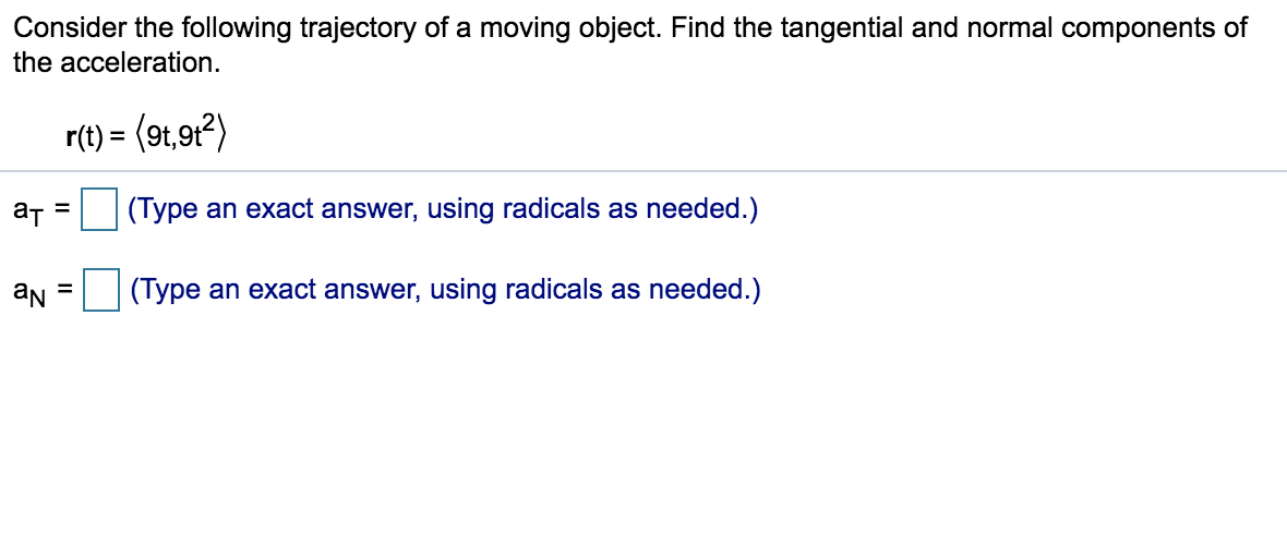 Solved Consider The Following Trajectory Of A Moving Object