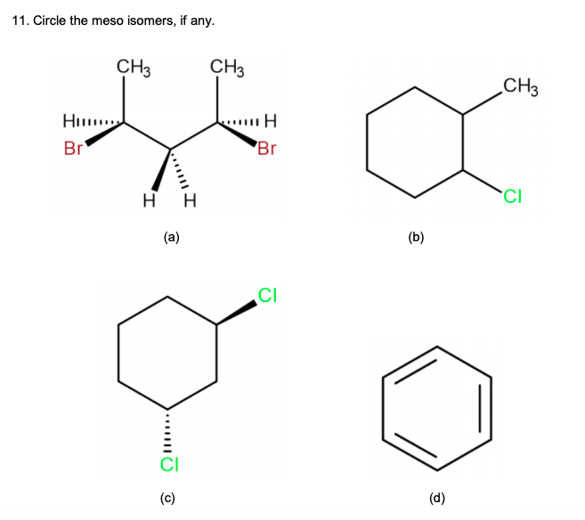 Solved 10. Circle the achiral carbons, if any. བདག་སོགས་བར་ | Chegg.com
