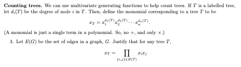 Solved Counting trees. We can use multivariate generating | Chegg.com