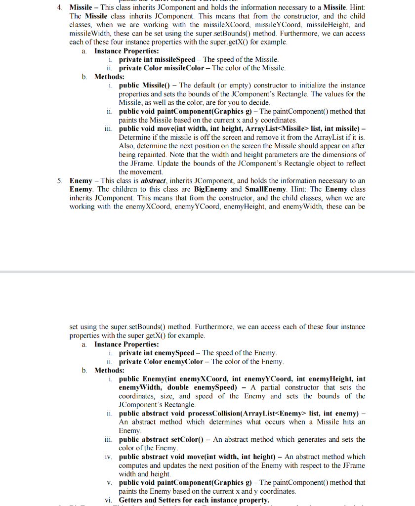 Solved Develop a GUI to contain the video game painting and | Chegg.com