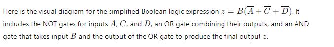 Solved Here is the visual diagram for the simplified Boolean | Chegg.com