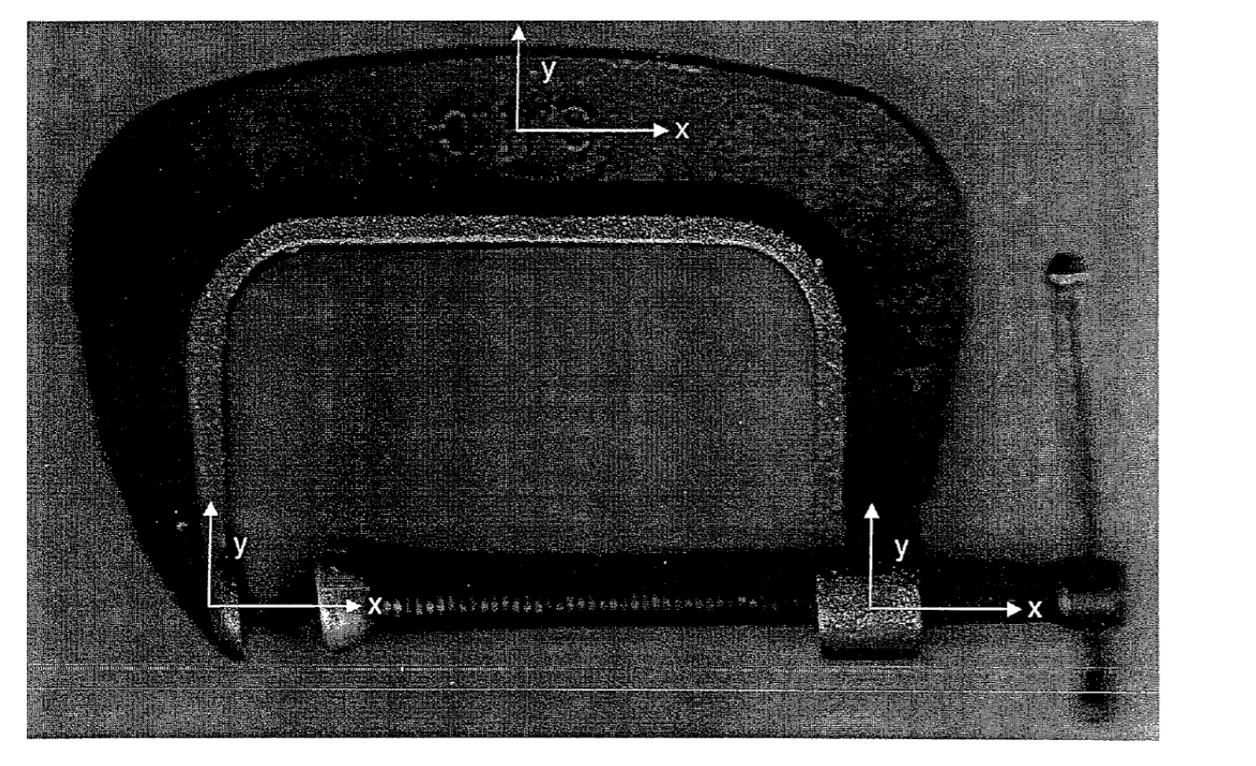 A photograph of a "C Clamp” used to clamp parts | Chegg.com