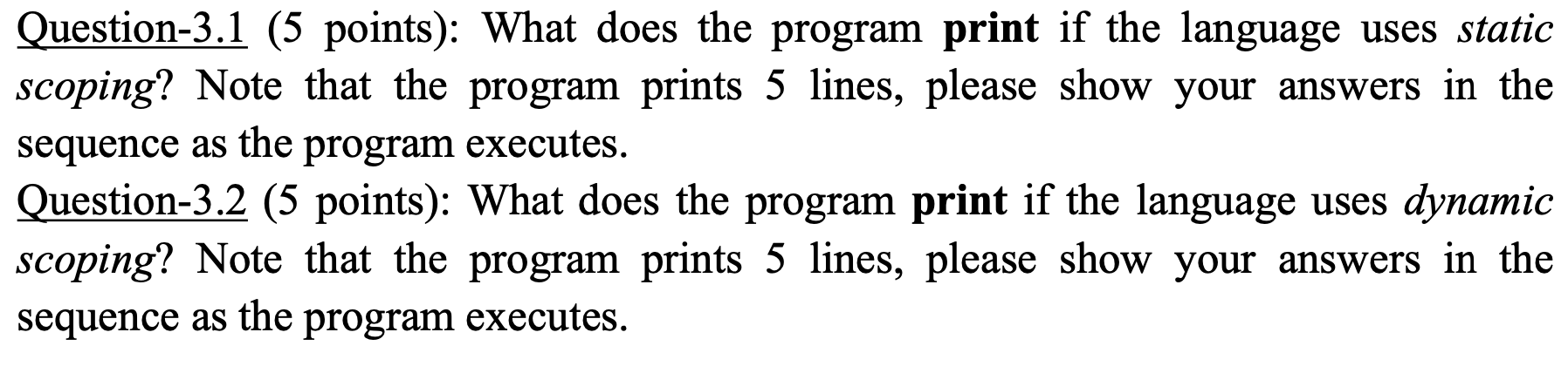 Solved Problem 3. (10 points) Given the following | Chegg.com