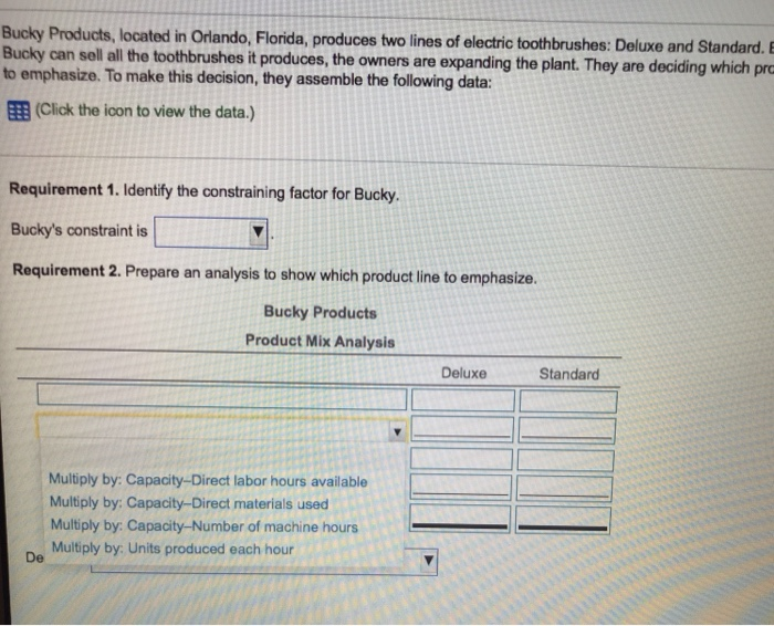 Solved Bucky Products, located in Ort Bucky can sell all the | Chegg.com