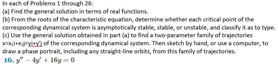 Solved In each of Problems 1 through 26: (a) Find the | Chegg.com